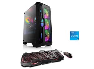 4061474166599 - CSL Gaming-PC HydroX V25510 Computer Gr Microsoft Windows 11 Home (64 Bit) 16 GB RAM 1000 GB SSD schwarz Gaming PCs