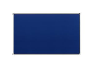 4061753048264 - eurokraft pro Pinnwand mit Alu-Rahmen Stoffbezug blau BxH 1800 x 1200 mm