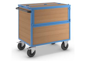 4054666002119 - eurokraft pro Kastenwagen Wände aus MDF-Platten mit Deckel LxB 1050 x 700 mm