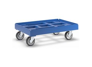 4260316440686 - Transportroller LxB 610 x 410 mm aus HDPE enzianblau