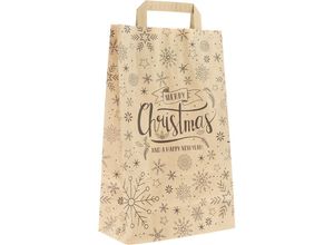 4251924727924 - Weihnachts-Papiertragetasche Merry Christmas VE 250 Stk Innenmaße 220 x 110 x 360 mm ab 5 VE