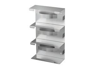 4045504358024 - AIR-WOLF Handschuh- und Kosmetiktuchspender für 3 Boxen HxBxT 403 x 240 x 99 mm Edelstahl gebürstet