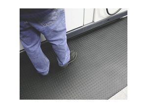 5060103530502 - Coba Europe Gmbh - Arbeitsplatzmatte aus pvc schwarz Tränenblechoptik Materialstärke 9 mm Breite 900 mm Länge 183 m