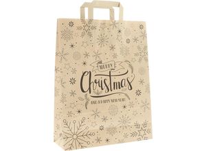 4251924727931 - Weihnachts-Papiertragetasche Merry Christmas VE 250 Stk Innenmaße 320 x 110 x 400 mm ab 5 VE