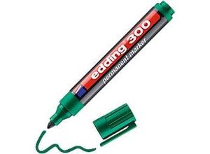 4004764390595 - edding 300 Permanentmarker Mittel Rundspitze 15 - 3 mm mm Grün Nachfüllbar Wasserbeständig