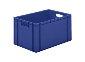 4031022014993 - Euro-Format-Stapelbehälter Wände und Boden geschlossen LxBxH 600 x 400 x 320 mm blau VE 5 Stk