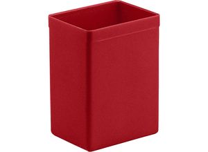 4031022021250 - Einsatzkasten Höhe 120 mm rot LxB 86 x 73 mm VE 15 Stk