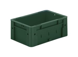 4031022031518 - Schwerlast-Euro-Behälter Polypropylen Volumen 41 l LxBxH 300 x 200 x 120 mm Wände geschlossen Boden geschlossen grün VE 8 Stk