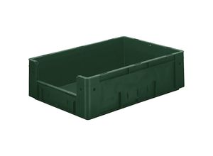 4031022030931 - Schwerlast-Euronormbehälter pp Wände + Boden geschlossen Eingrifföffnung LxBxH 600x400x175 mm Farbe grün ve 2 Stück