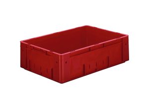 4031022030849 - Schwerlast-Euro-Behälter Polypropylen Volumen 31 l LxBxH 600 x 400 x 175 mm Wände geschlossen Boden geschlossen rot VE 2 Stk