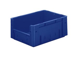 4031022031440 - Schwerlast-Euronormbehälter pp Wände + Boden geschlossen Eingrifföffnung LxBxH 400x300x175 mm Farbe blau ve 4 Stück