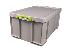 5060456658359 - Aufbewahrungsbox Recycling 64RDG 64 Liter mit Deckel für A4 Ordner Hängemappen außen 710x440x310mm Polypropylen 100 % recy