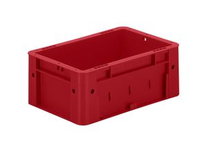 4031022031495 - Schwerlast-Euro-Behälter Polypropylen Volumen 41 l LxBxH 300 x 200 x 120 mm Wände geschlossen Boden geschlossen rot VE 8 Stk