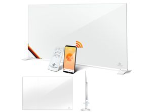 4255598322416 - KESSER® Infrarotheizung Aluminiumheizung Energiesparend 2in1 Standgerät & Wandmontage Elektroheizung mit Erkennung Offener Fenster + Fernbedienung & App-Steuerung Thermostat Infrarot Heizpaneel