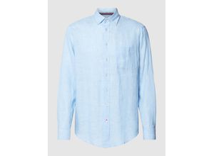 4067557747792 - Regular Fit Leinenhemd mit Button-Down-Kragen