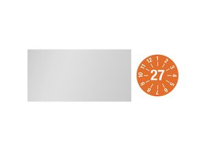 4061466114171 - Kabelprüfplakette Jahresplakette LxH 60 x 20 mm 27 orange