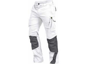 4003457366121 - Bundhose Herren Flex-Line FLEXH24 Gr 46 weiß grau - weiß grau - Leibwächter