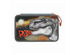 4010070613822 - 3-Fach Federtasche Roar Dino World 20 x 13 cm