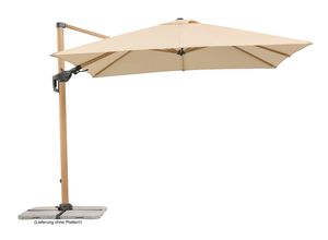 4000570729024 - Schneider Ampelschirm RHODOS TWIST WOODY ca 300 x 300 cm natur