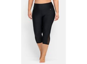 4063136975624 - Große Größen Capri-Badehose mit innenliegendem fixiertem Slip schwarz Gr58