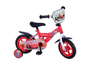 8715347911002 - Kinderfahrrad Disney Fahrrad Cars für Jungen 10 Zoll Kinderrad in Rot