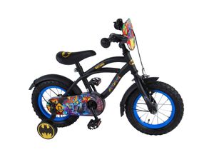 8715347812347 - Kinderfahrrad Batman Fahrrad für Jungen 12 Zoll Kinderrad in Schwarz