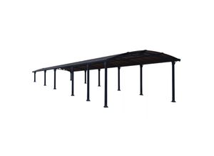 7290108139013 - Palramcanopia - Palram - Canopia Aluminium Carport Arcadia 12700 anthrazit 1285x359x242 cm