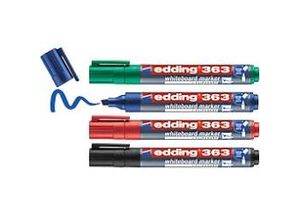 4004764099344 - Whiteboardmarker 363 1-5mm farbig sortiert 4 St Pack Schreibfarbe rot blau grün schwarz - Edding