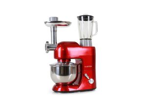 4260275622765 - Lucia Küchenmaschine 3-in-1 2000 W   27 PS 5 Ltr Edelstahl BPA-frei Rot