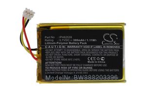 4065705388736 - Akku Ersatz für Phonak IP462539 für Medizintechnik (300mAh 37V Li-Polymer) - Vhbw