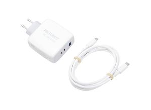 4064161217840 - GaN VC-12910570 100 W USB-Ladegerät Steckdose Innenbereich Ausgangsstrom (max) 5 A 3 x USB-C® USB-A USB Power Delivery (USB-PD)