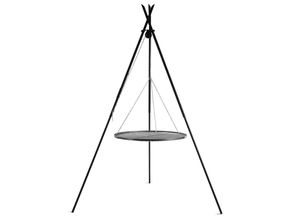 5902709570493 - Premium Schwenkgrill „TIPI“ 210 cm - Grillrost aus Rohlstahl 80 cm