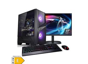 4260627614899 - PC Set Gaming mit 27 Zoll TFT Raptor V AMD Ryzen 5 5600X 32GB DDR4 NVIDIA RTX 3060 12 GB 2TB SSD WLAN Windows 11