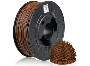 4058592511431 - 4 x ® 3D Drucker 175mm PLA Filament 1kg Spule Rolle Premium Hellbraun RAL8024 - Hellbraun - Midori