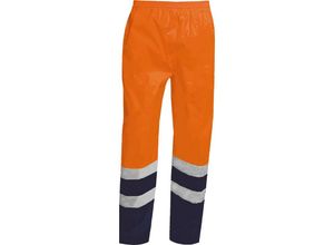 6933157053619 - Trizeratop - Arbeitshose Regenhose Warnschutz-Kontrast-Regenhose Größe s - orange