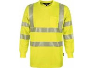 6933157047267 - Trizeratop - Arbeitsshirt Warnschutz-Langarmshirt Größe xxxl - gelb