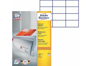 4004182061312 - - Universal-Etiketten A5 Blattformat 70x36mm 200 Stück