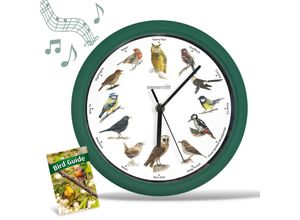 0644812059896 - Starlyf® Wanduhr - Uhr mit natürlichen Vogelstimmen Birdsong Clock