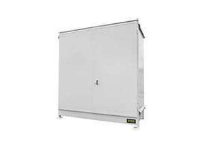 4052462064911 - Regalcontainer BAUER CEN 29-2 IBC Stahl Doppelflügeltor B 3175 x T 1500 x H 3465 mm weiß