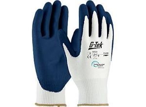 4895171743841 - Montagehandschuh G-Tek® 3RX 31-632R EN 388 2 1 3 1 X Latex 90 % Recycling-Kunststoff & 10 % Elastan weiß-blau Größe 9 1 Paar