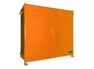 4052462054752 - Regalcontainer BAUER CEN 29-2 Stahl Doppelflügeltor B 3175 x T 1500 x H 2980 mm orange