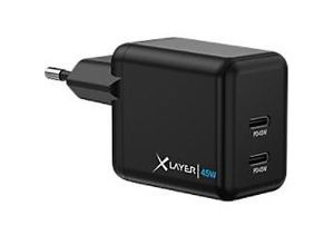 4260458924839 - Xlayer CHARGER Ladegerät Universal 45W Powercharger USB Typ C & USB Typ C Netzteil