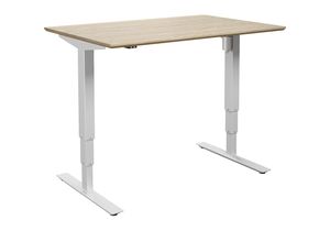 4061753261311 - Schreibtisch Atlanta Trend elektrisch höhenverstellbar gerade BxT 1200 x 800 mm Eiche weiß