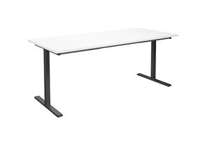 4061753263971 - Mehrzwecktisch DUO-T gerade Platte HxT 740 x 800 mm Breite 1800 mm weiß schwarz