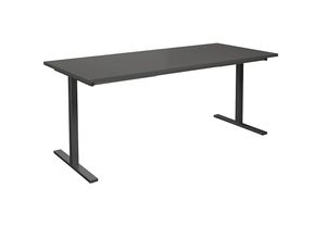 4061753263926 - Mehrzwecktisch DUO-T gerade Platte HxT 740 x 800 mm Breite 1800 mm dunkelgrau schwarz