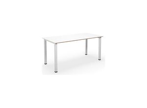 4061753269324 - Mehrzwecktisch DUO-U Trend gerade Platte Tiefe 800 mm Breite 1400 mm weiß weiß kaiserkraft