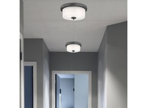 4895105611437 - - Deckenleuchte Cedric Aluminium gealtert mit 2 Lampen