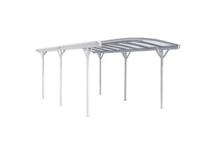 0729389813369 - Design Carport London Aluminium Doppelstegplatten Beschichtung gegen UV-Strahlung Weiß