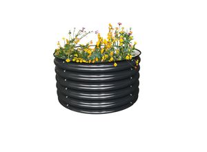 4059306102112 - Powertec Garden Stahl rund Hochbeet Anthrazit