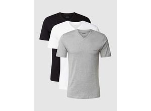 4063535141842 - T-Shirt mit V-Ausschnitt im 3er-Pack Modell Classic